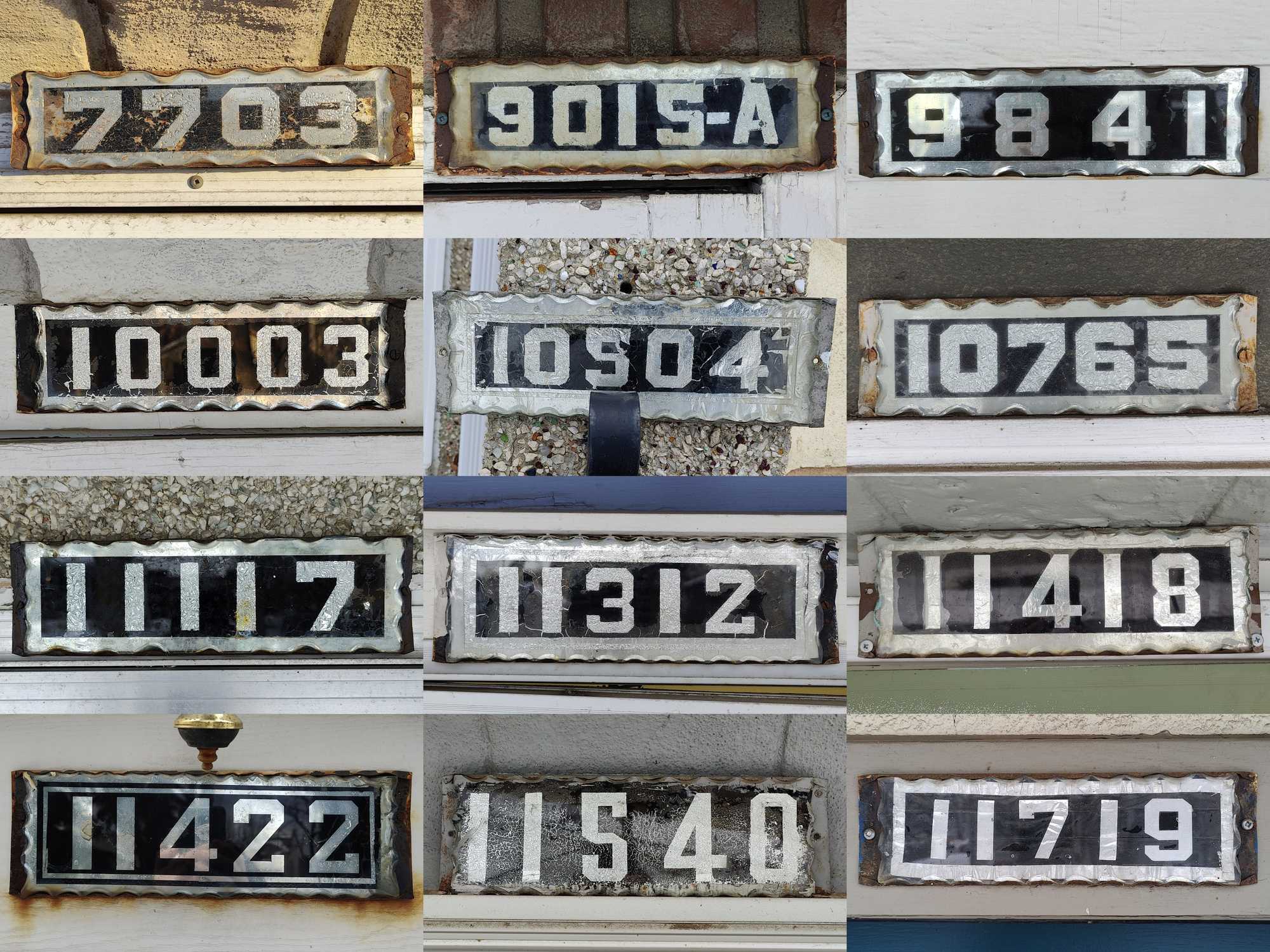 Old House Numbers in Edmonton