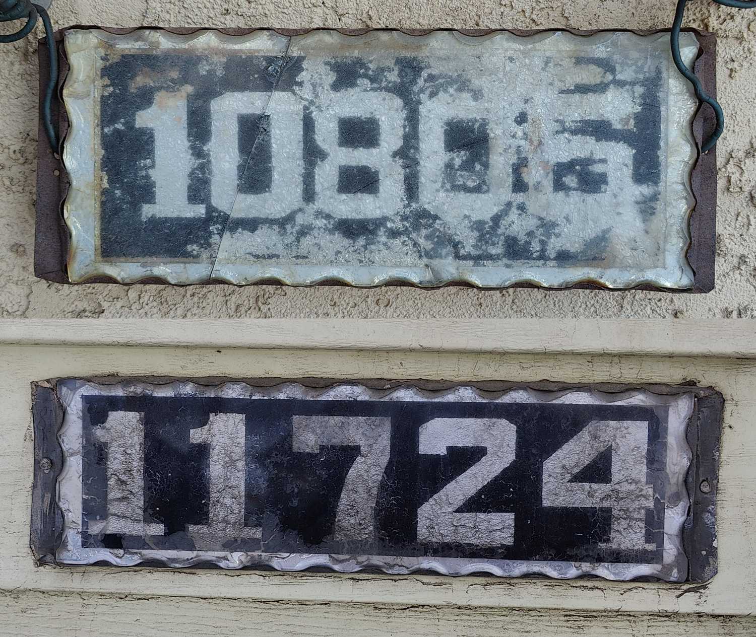 Old House Numbers in Edmonton